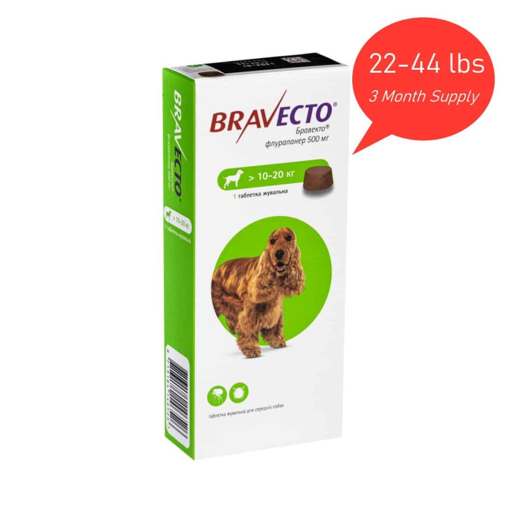 Bravecto Flea Control Chews 10-20kg (22-44lbs) – Total Pooch