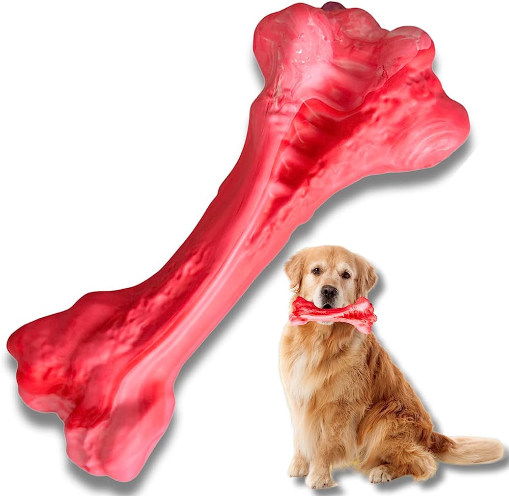 Indestructible Tough Bone Dog Toy with Real Beef Flavor – Total Pooch